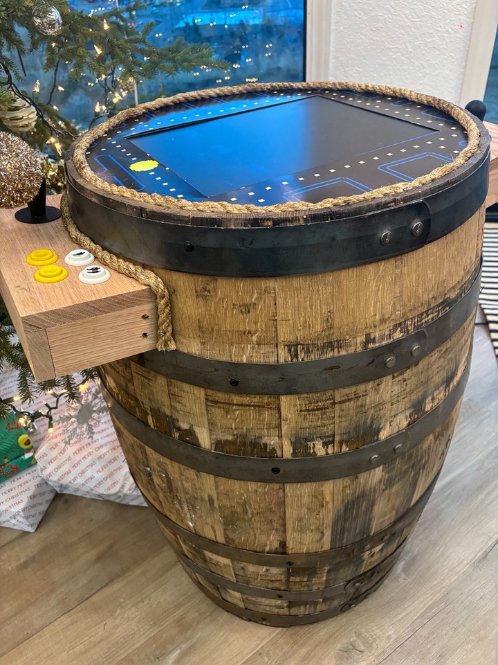 Black Hills Barrels- Newly constructed Whiskey Barrel Retro Arcade - 60 ...