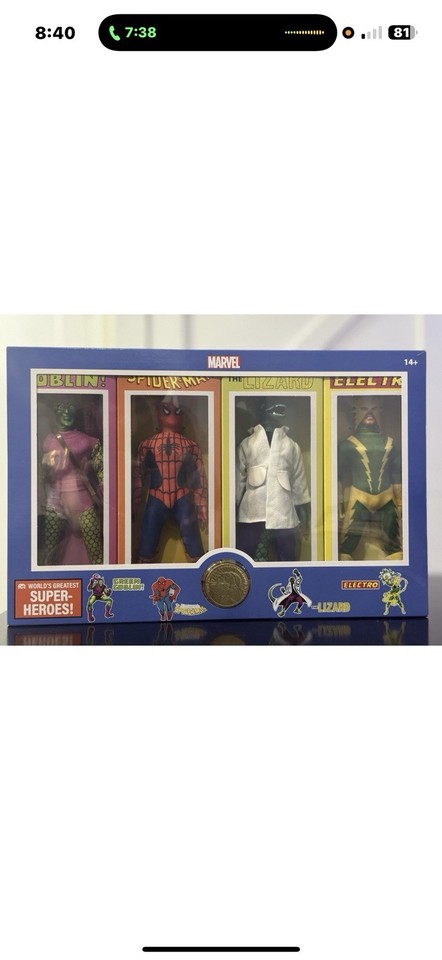 MEGO Marvel SPIDERMAN GREEN GOBLIN LIZARD ELECTRO DISNEY BAG INCLUDED ...