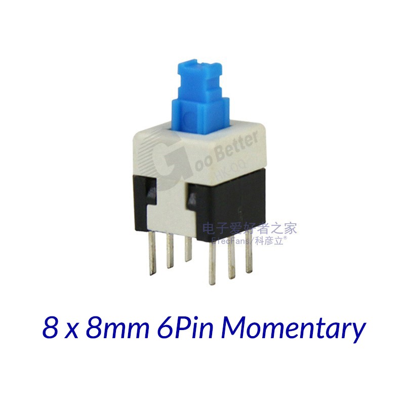 Miniature Tactile Push Button Switch PCB Mounted Momentary/Latching ...