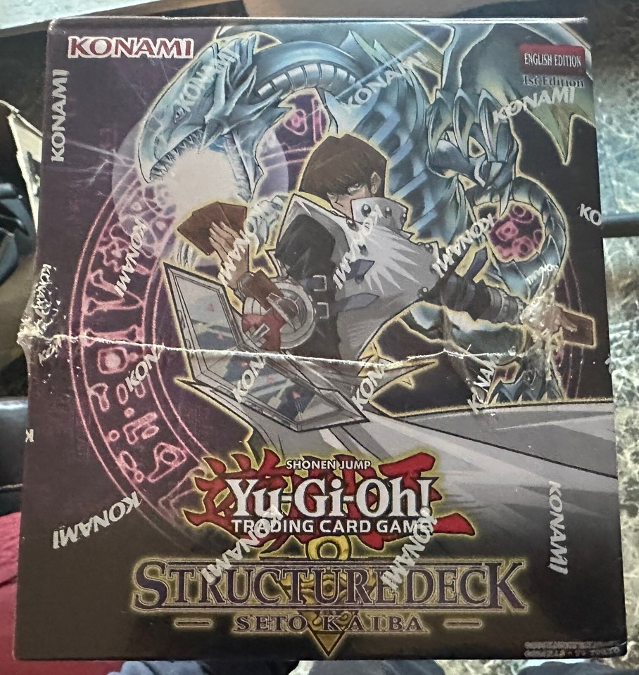 Yugioh Structure Deck Yugi Muto / Seto Kaiba Display Box (1st Edition ...