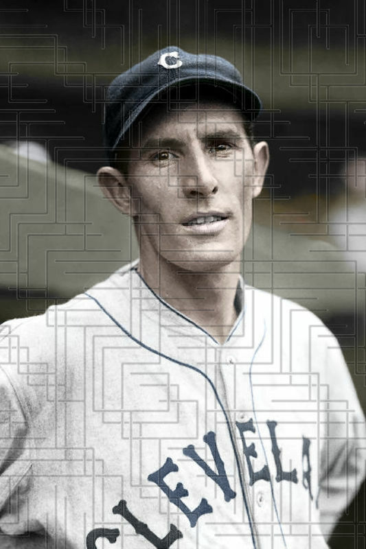 Chick Fewster - 1925 Cleveland baseball - choose a style - colorized ...