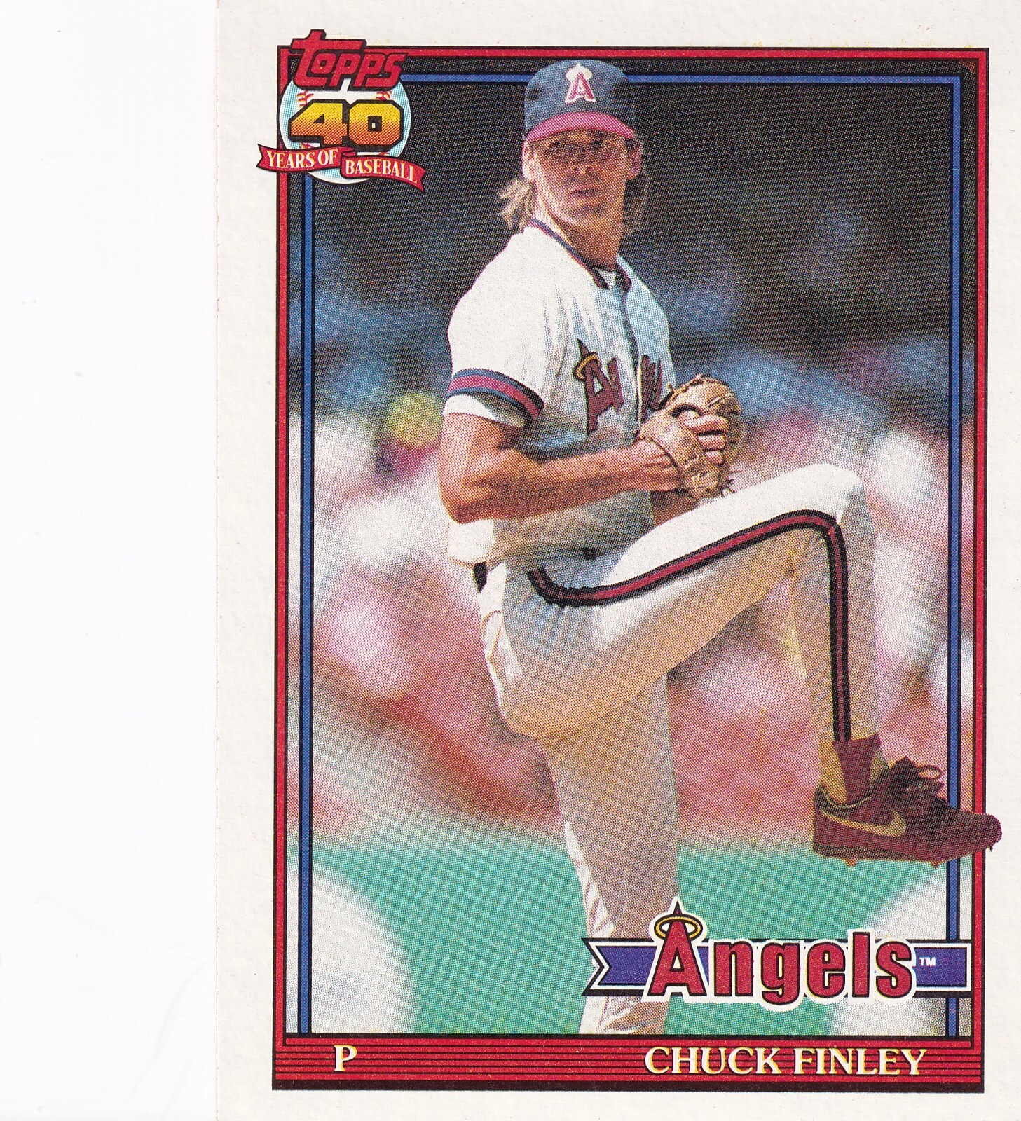 1991 Topps #505 Chuck Finley MLB Los Angeles Angels + (Yes 3 Free ...