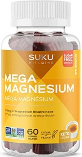 SUKU Mega Magnesium Gummies 60 Highly Absorbable - Crème Brûlée flavour ...