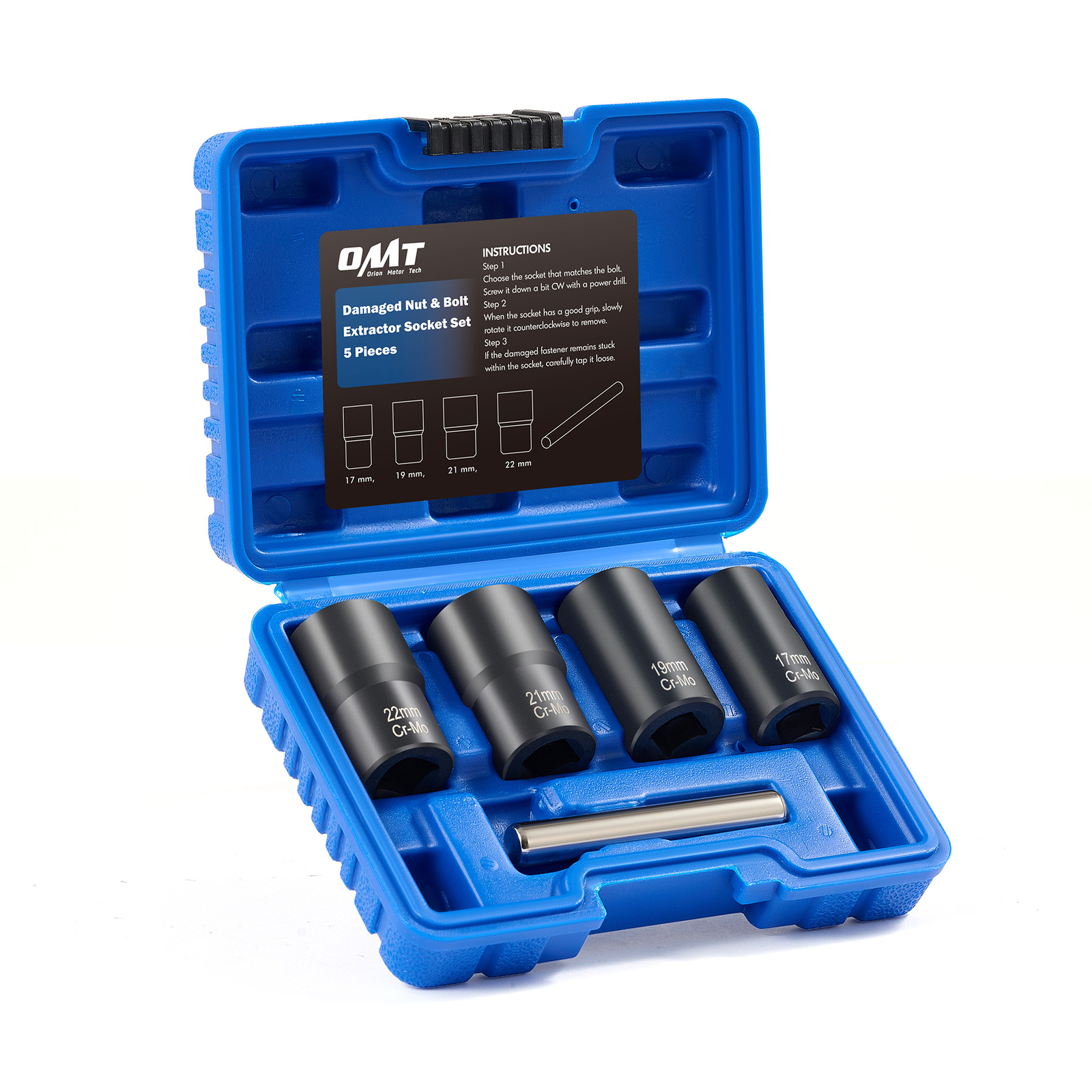 Lug Nut Removal Tool Set for Tricky Broken Stripped Damaged Lug Nuts ...