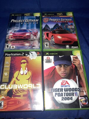 CIB Lot of 3 Original XBOX Games & 1 PS2 Game Project Gotham 1 & 2 ...