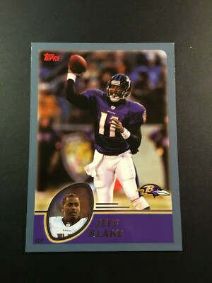 2003 Topps # 47 JEFF BLAKE Baltimore Ravens Sharp LOOK ! | eBay
