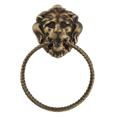 Handmade Rare Lion Brass Door Knocker With Rope Ring | eBay