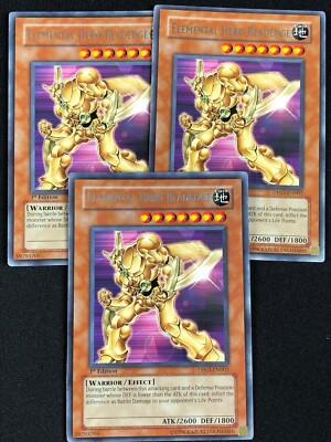 YUGIOH ELEMENTAL HERO BLADEDGE DP03-EN002 1ST RARE X3 (NM) | eBay