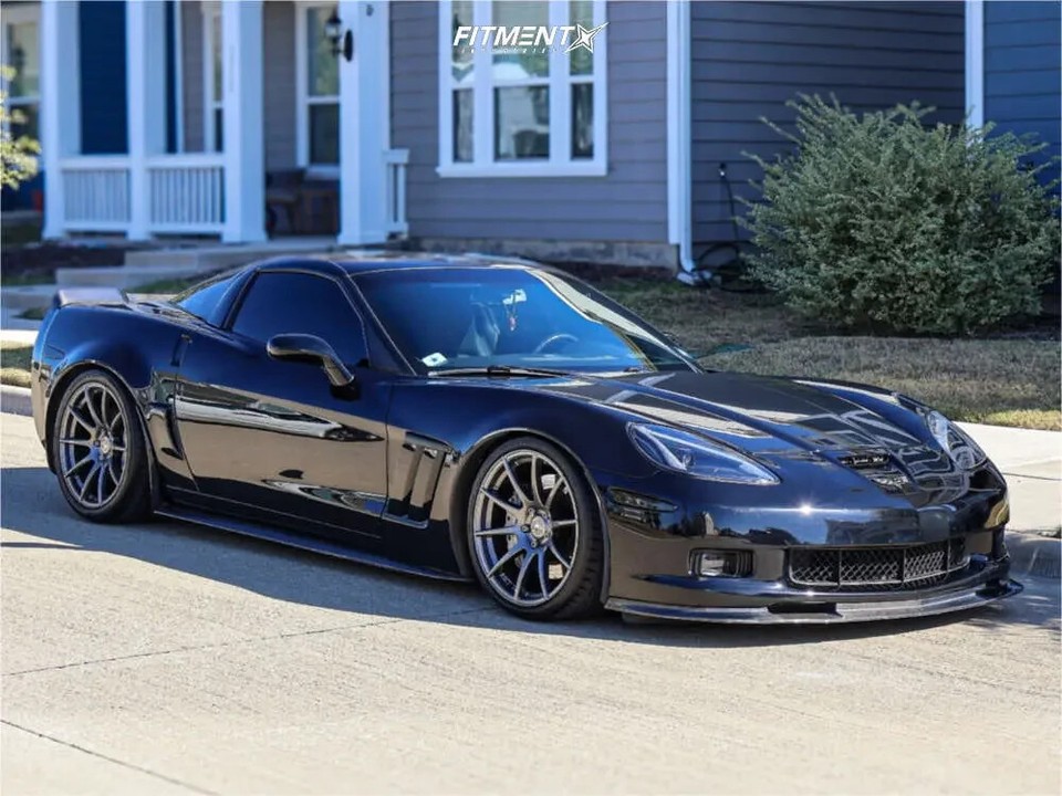 19" Forgestar CF10 Wheel Set fits Corvette C6 C7 Z06 ZR1 Gray 19x10 ...