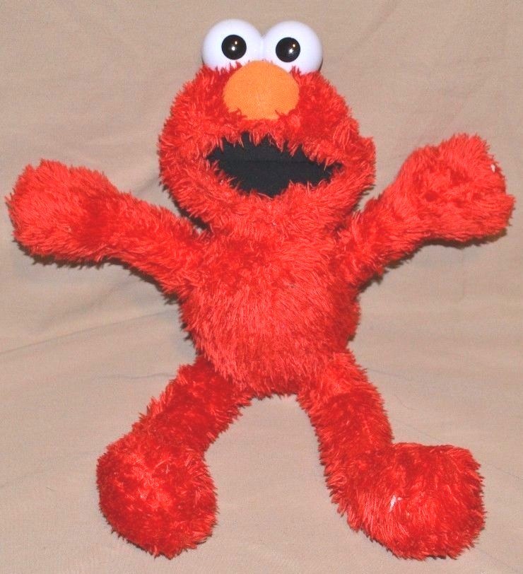 14" Elmo "Stretch & Fun" Plush Doll Interactive Fisher Price 2006 ...