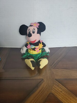 Disney Store Hula Dancer Minnie Mouse Mini Bean Bag 8" Plush Vintage | eBay