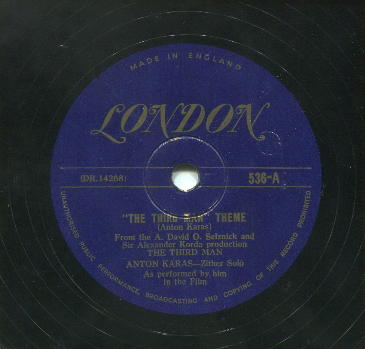 ANTON KARAS (Third Man Theme / Cafe Mozart Waltz) POP 78 RPM RECORD | eBay