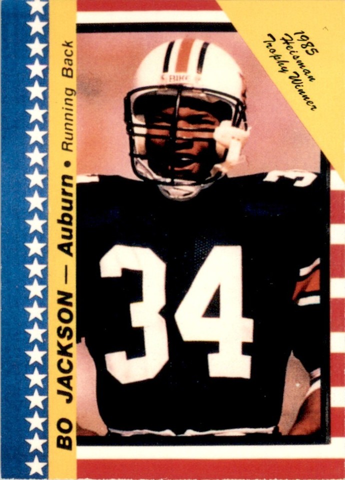 1985 Heisman Winner America's Best College Player Bo Jackson (A) Auburn ...