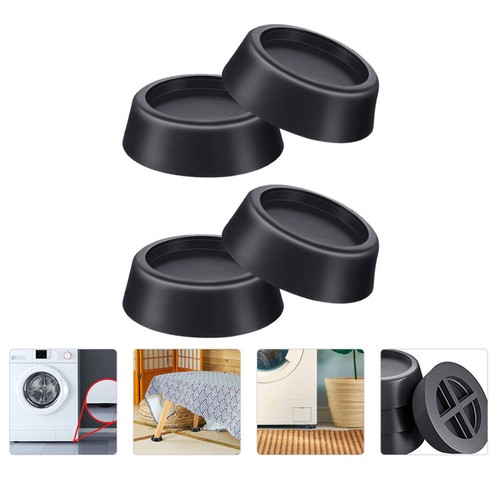 4 Pcs Washing Machine Floor Mat No Slide Furniture Pads Supporter Anti ...