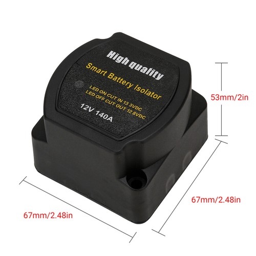 Dual Battery System Kit 12V Isolator Voltage Sensitive Relay for 4WD ...