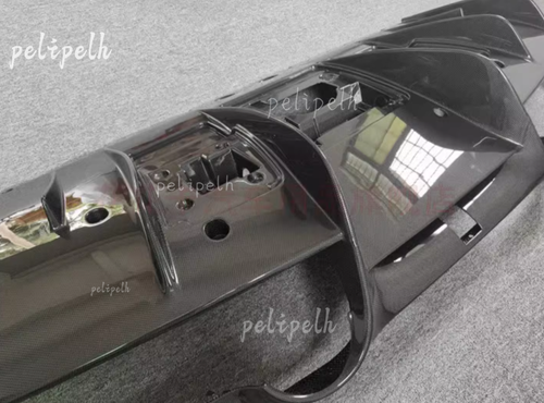 Real Carbon Fiber For Ferrari F8 Spider Tributo Rear Diffuser Bumper ...