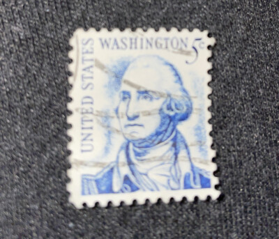 George Washington 5 cent blue United States Postage 1967 Used Antique ...