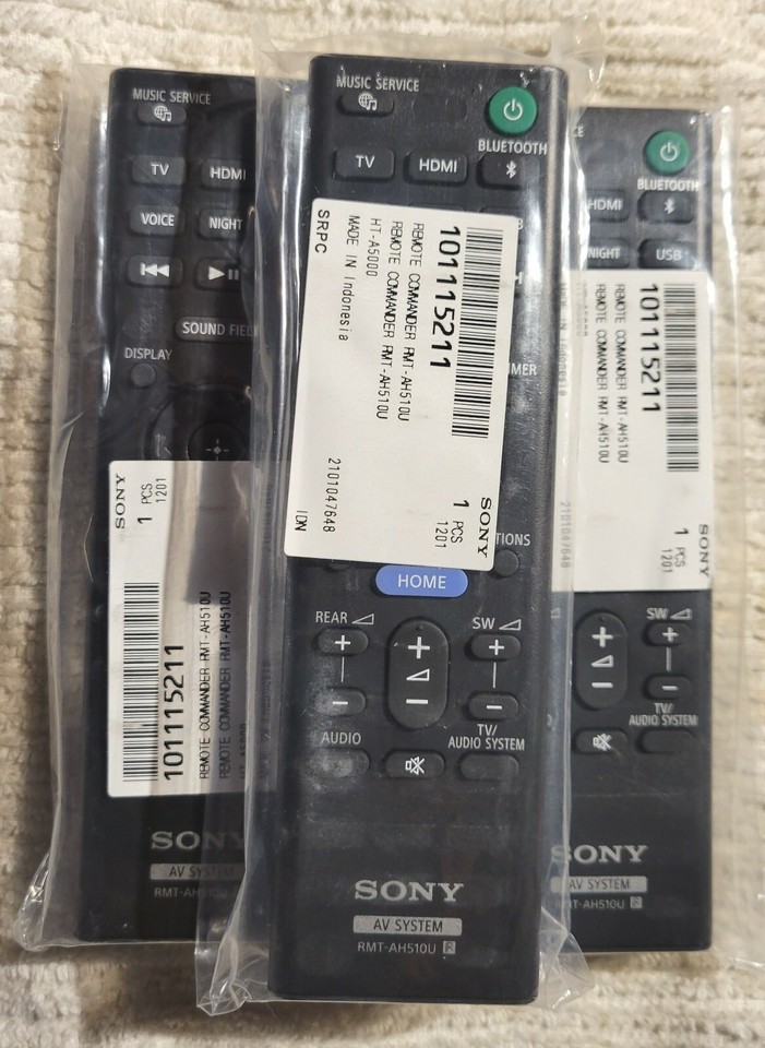 New Genuine Sony RMT-AH510U Remote Control Fits Soundbar HT-A5000 ...