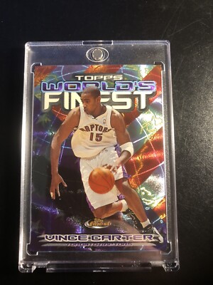 1999/2000 Topps Finest Worlds Finest Vince Carter Card #WF2 Very Nice ...