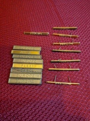 WWI And WWII US Military Medals Bars Lot Of 16 Bars | eBay