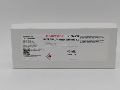 10 Honeywell Fluka 34828-40ML HYDRANAL Water Standard 1.0 Ampoules, Exp ...