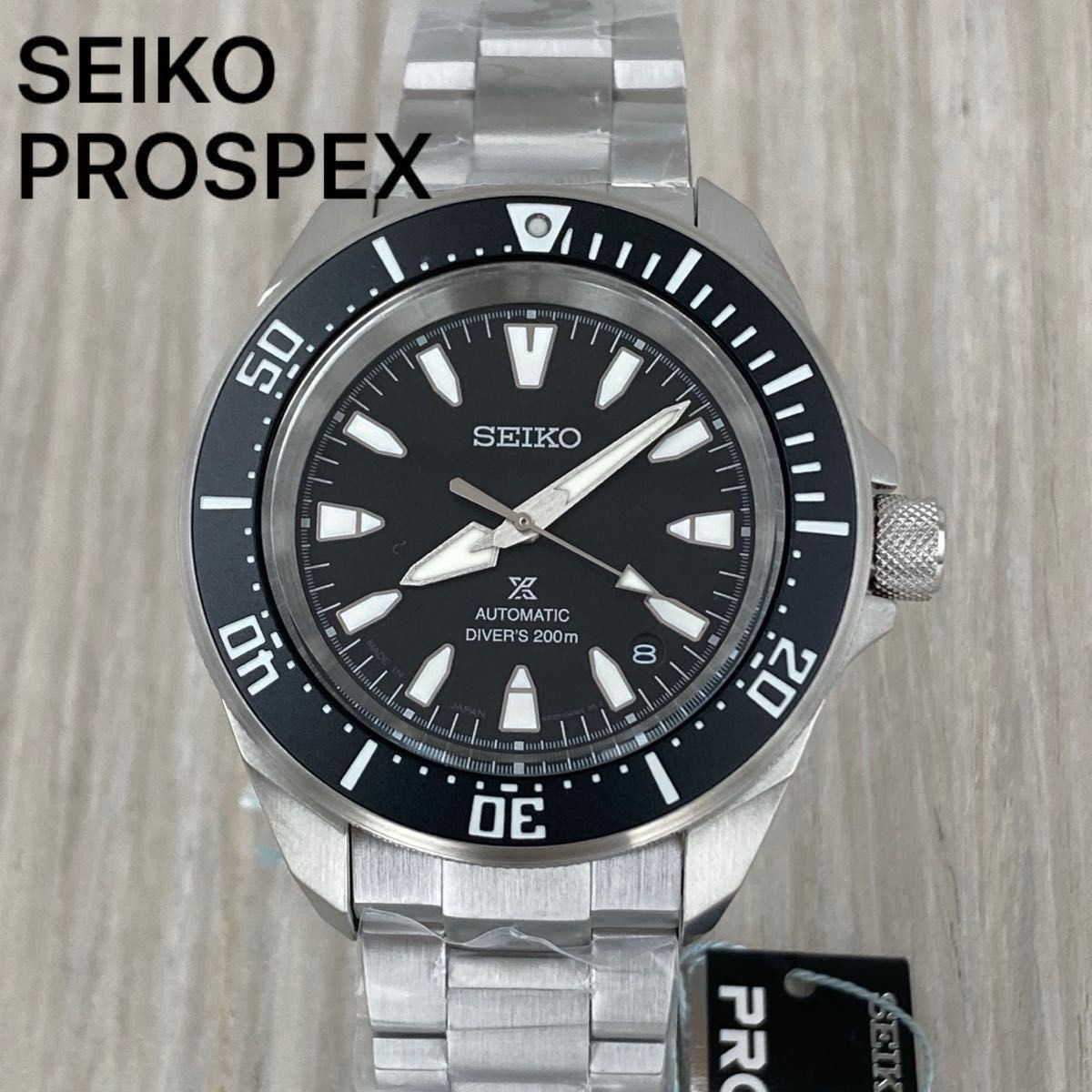 New Seiko Prospex Automatic Diver Men s Watch Face Bl… - Gem