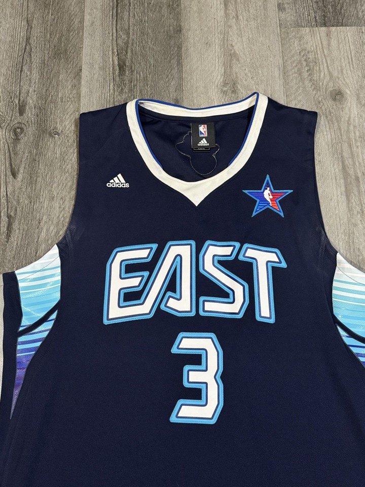 Dwyane Wade #3 2009 East All-Star Basketball Jersey Adidas Heat Size XL ...