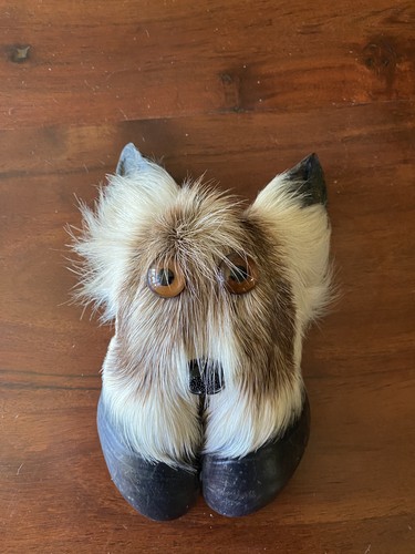 Vintage-Authentic Hoofibou Native Alaskan Art Hoof And Fur - Hand Made ...