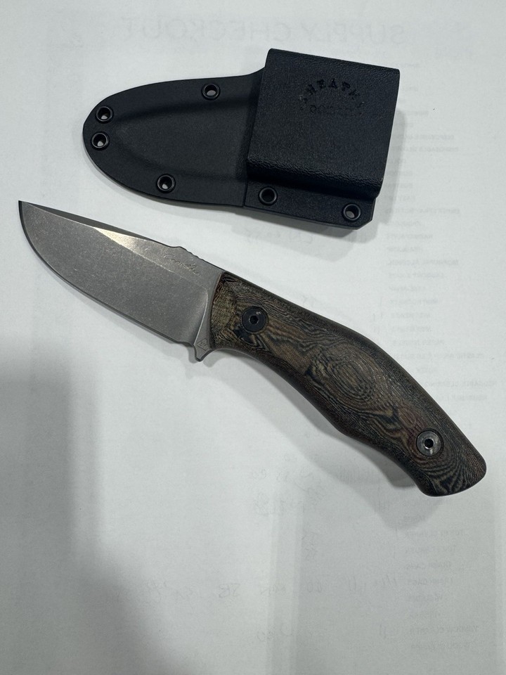 Nathan Carothers – Rare EDC3 – Delta 3V – Rag Micarta | eBay