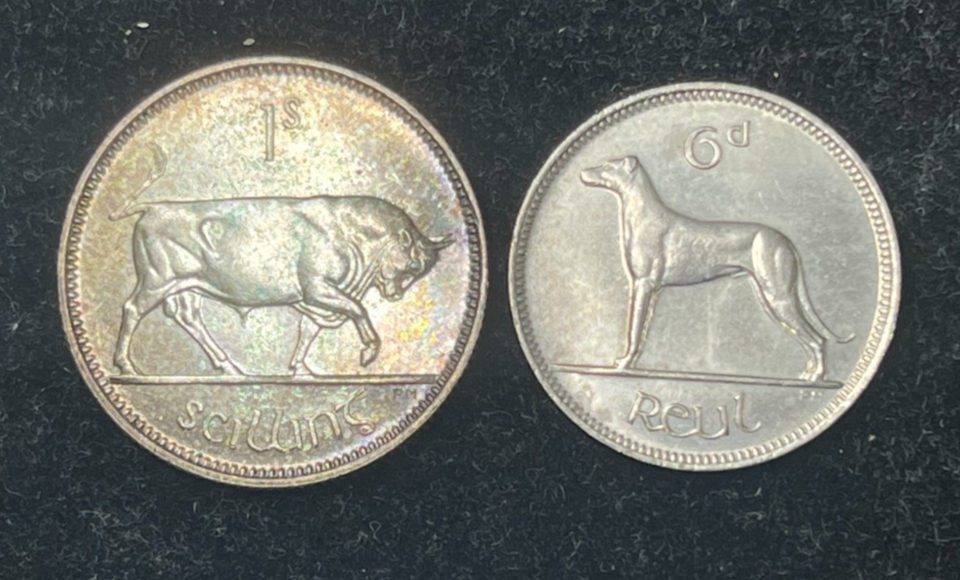 1928 Ireland One Shilling and 6 Pence 2 Coins Lot RARE High Value | eBay