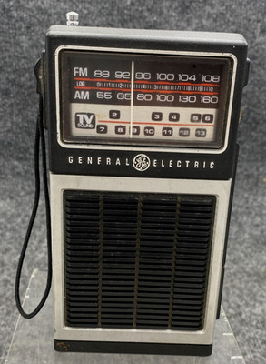 General Electric GE Portable Radio AM/FM/TV Sound 7-2927C Vtg Analog ...