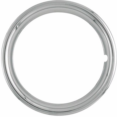 17" NEW Plastic Chrome Beauty Rings Standard 2" inch TRIM RING Measures ...