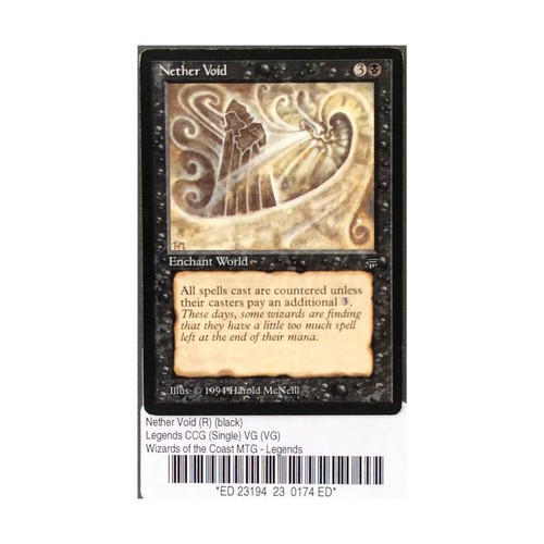 Wotc MTG Legends Nether Void (R) | eBay