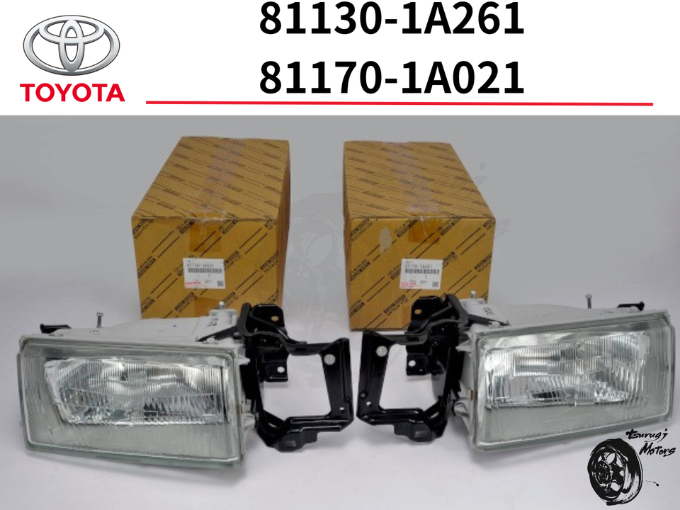 TOYOTA Genuine Late Model AE86 Corolla Levin Headlights Rh&Lh SET OEM ...