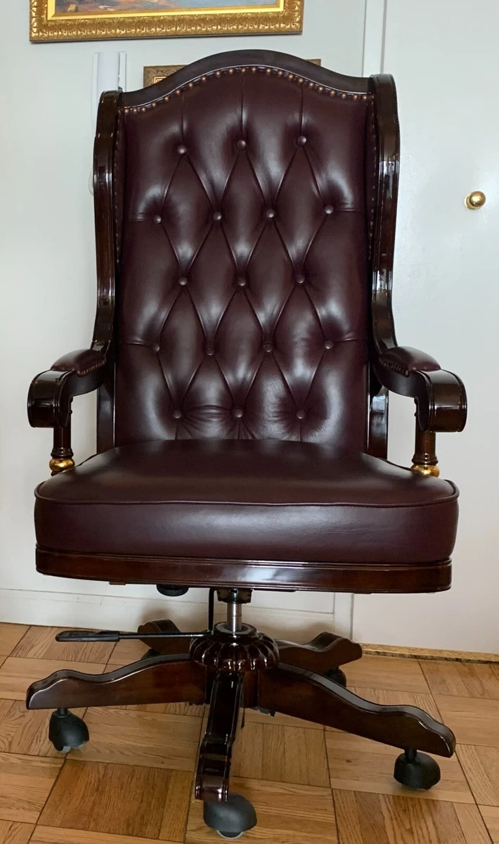 Brown Leather Directors Office Chair