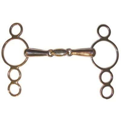 SALE!! JHL Pro-Steel Bit Continental 4-Ring Snaffle Brass Lozenge | eBay UK