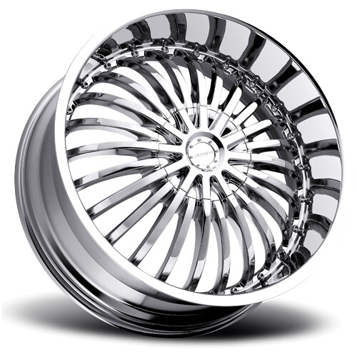 (Set of 4) Strada S16 Spina 20x8 5x4.5"/5x120 +40mm Chrome Wheels Rims ...
