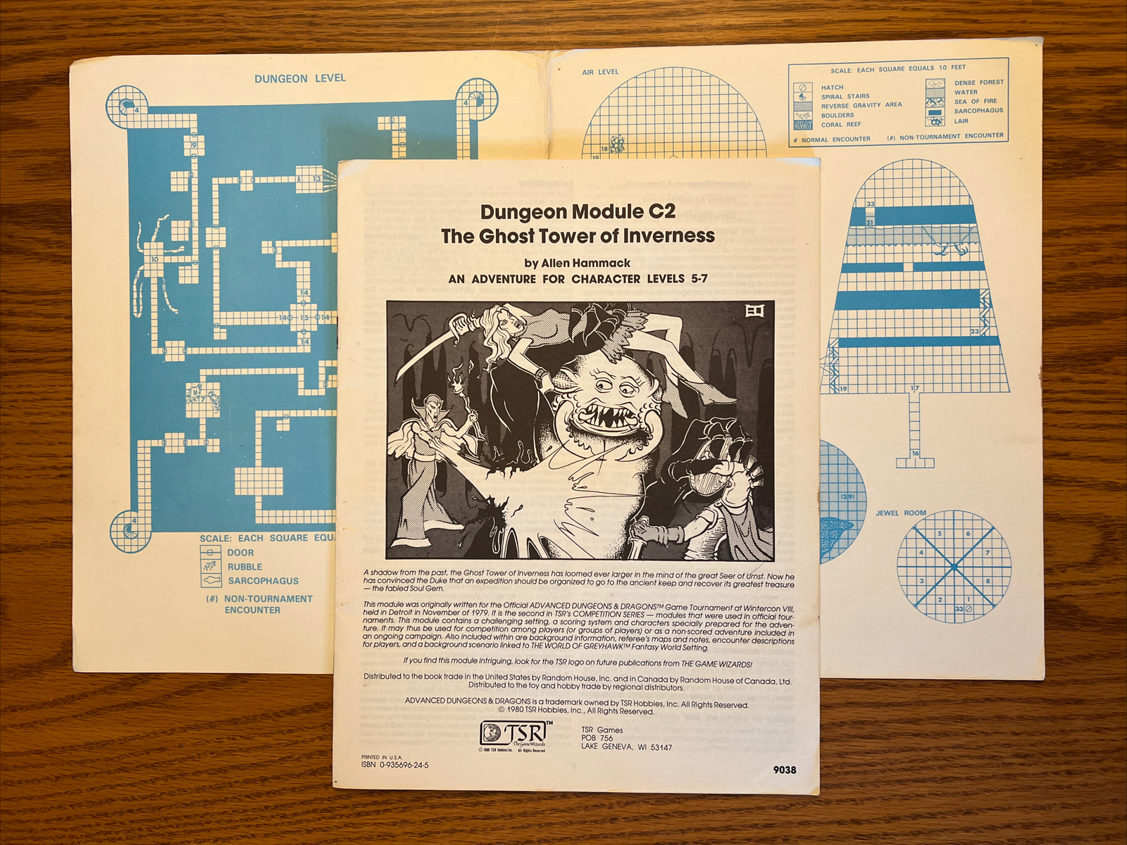 C2 THE GHOST TOWER OF INVERNESS 1980 Dungeons & Dragons Module EXC RARE ...