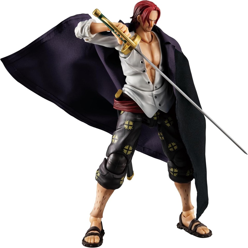 MegaHouse VARIABLE ACTION HEROES ONE PIECE SHANKS Ver.1.5 190mm Action ...