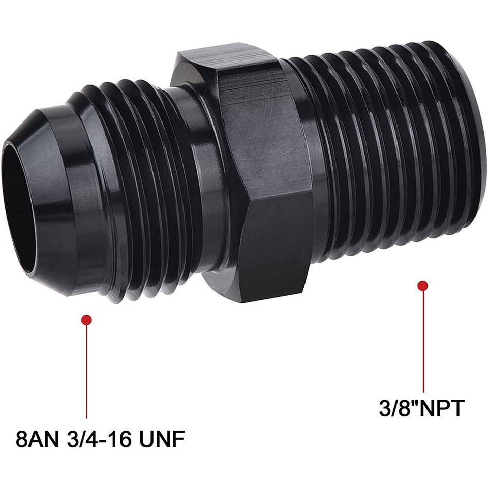 8AN 10FT PTFE Braided Nylon Fuel Line Kit+Fuel Line Hose Fitting for ...