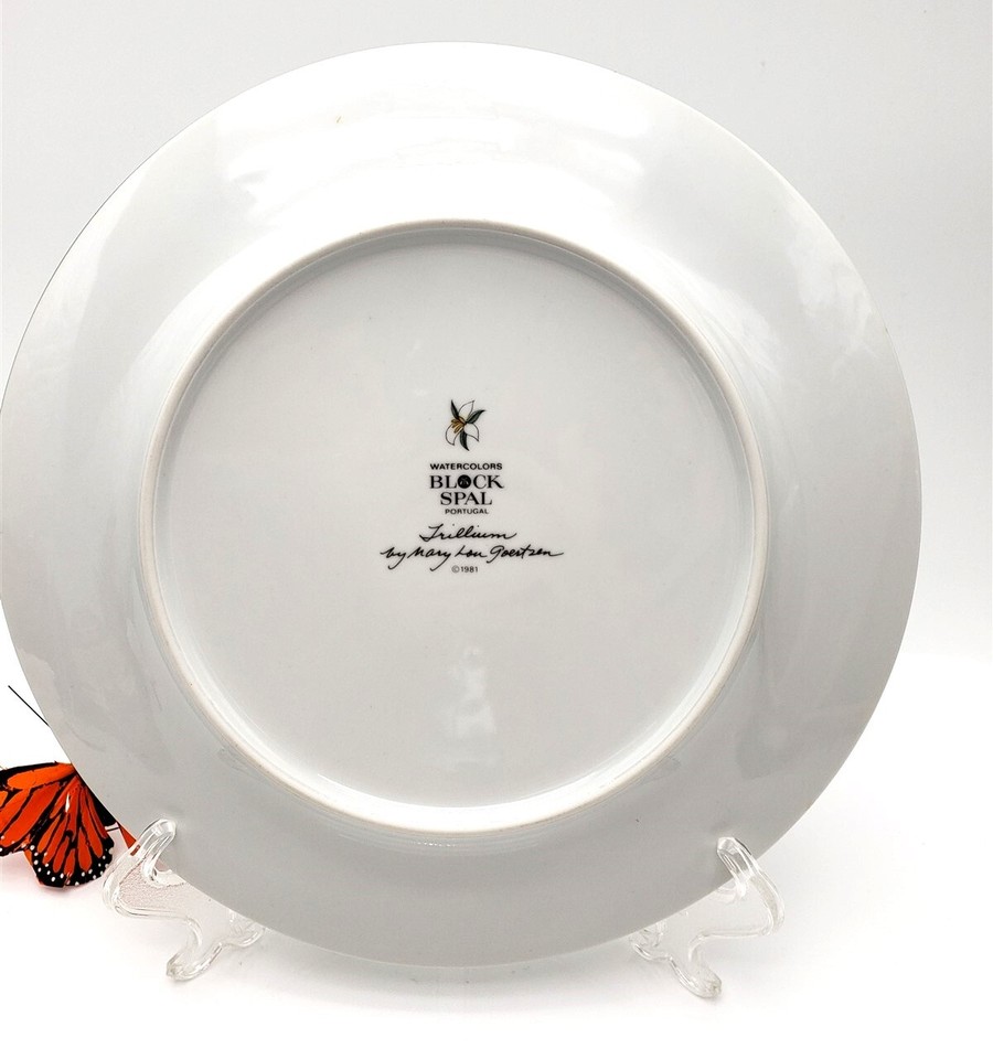 Block Spal China Watercolors Trillium Dinner Plate Set - Mary Lou ...