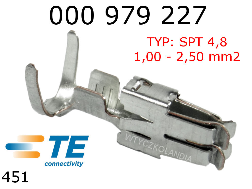 Terminals Female SPT 4.8K Tin Plated Terminal 2.50 mm2 TYCO 10pcs ...