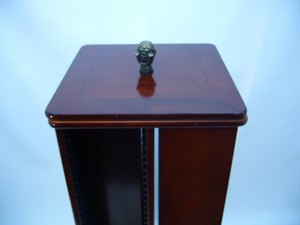 Bombay Company CD Storage Carousel 160 Wooden Media Storage | eBay