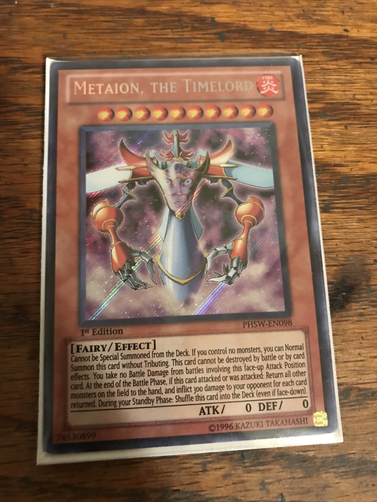 YU-GI-OH METAION, THE TIMELORD 1ST ED SECRET RARE NM PHSW-EN098 | eBay