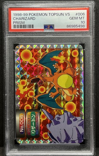 1998-99 Charizard Prism PSA 10 Pokemon Topsun VS Series Charizard Vs ...