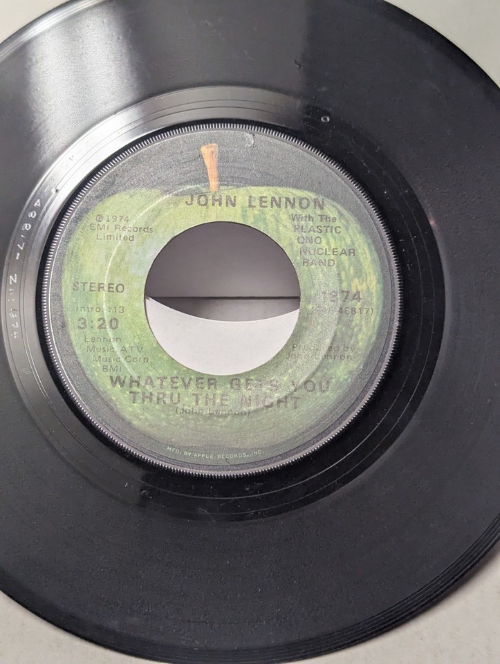 beatles 45 rpm vinyl records lot of 7 pcs,paul,john,george,ringo fair ...