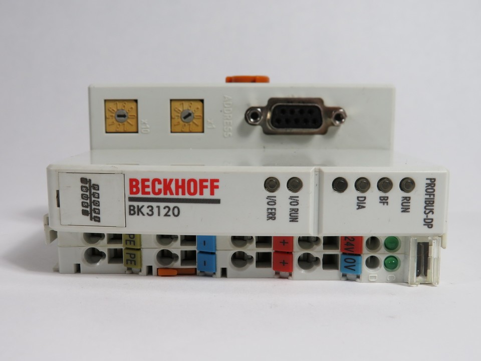 Beckhoff BK3120 PROFIBUS Economy Plus Bus Coupler 24VDC USED ...