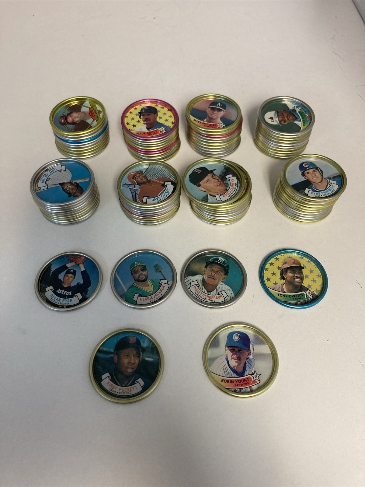 1987 1989 TOPPS BASEBALL COIN LOT Of 86 Coins: Ryan Brett Gwynn Jackson ...