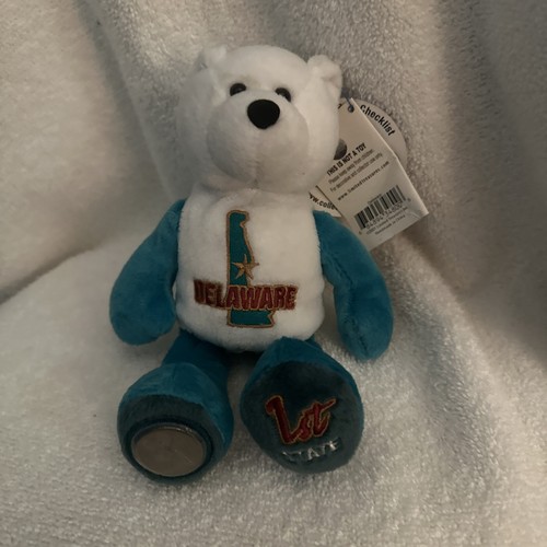 Limited Treasures Coin Bear Delaware Plush 9" New Quarter 1st State ...