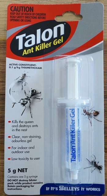 Talon Ant Killer Gel Insecticide Pesticide for Ants 5g Syringe Brand ...